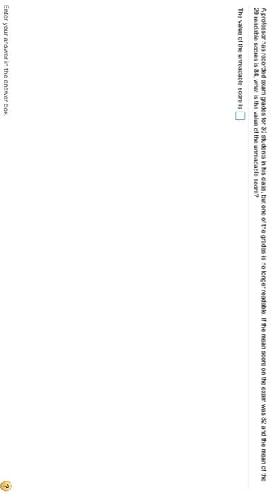 Solved A Professor Has Recorded Exam Grades For 30 Students Chegg