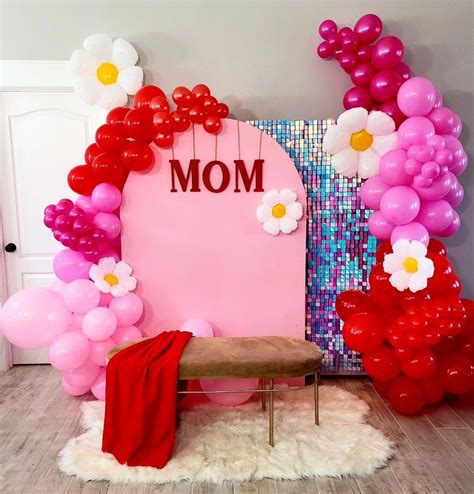 Mothers Day Backdrop In 2024 Mothers Day Crafts Diy Party Decorations Balloon Flowers