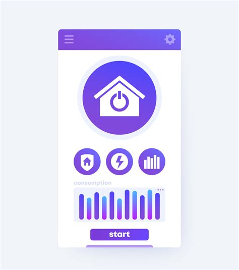 Smart Home App Interface Mobile Ui Design Vector Vector Art At Vecteezy