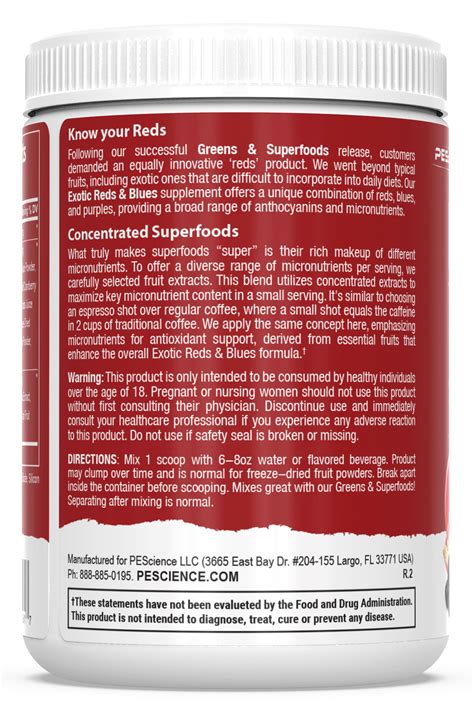 Exotic Reds And Blues Superfood Powder Freeze Dried Fruits Pescience