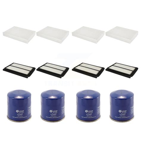 Pur 4x Air 4x Cabin 4x Engine Oil Filter 12 Total Kit For Car