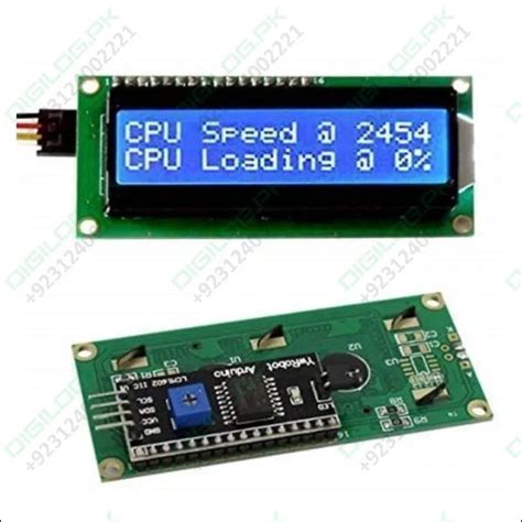 Pcf8574t Iic I2c 1602 Blue Backlight Lcd Display Module For Arduino In