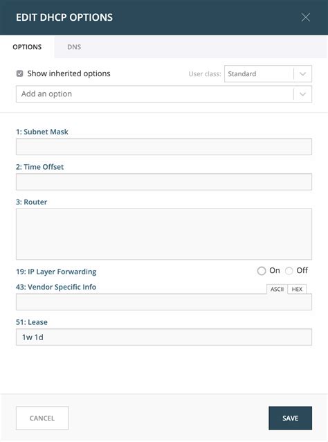Edit Dhcp Options — Micetro By Menandmice 10 1 Documentation