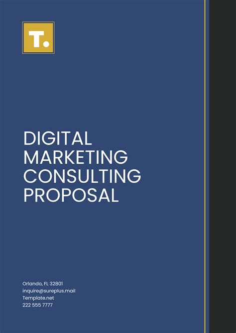Free Digital Marketing Consulting Proposal Template To Edit Online