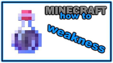 How To Make A Minecraft Potion Of Weakness The Tech Edvocate