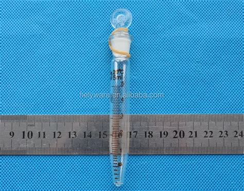 10ml Conical Tapered Amber Glass Centrifuge Tube With Ground Stopper
