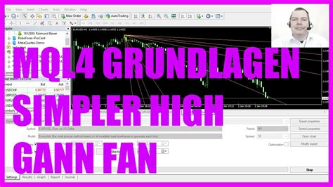 MQL4 TUTORIAL BASICS 93 SIMPLE HIGH GANN FAN YouTube