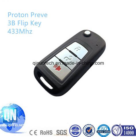 New Proton Preve 433MHz Flip Remote Key With 3 Buttons Proton Preve Remote Key And Proton