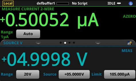 touchscreen user interface for keithley instruments tektronix