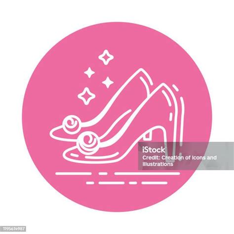 여성 신발 라인 아이콘입니다 웨딩 액세서리 컨셉 웹 페이지 모바일 앱 배너 소셜 미디어에 서명합니다 픽토그램 Ui Ux 및 Gui 사용자 인터페이스 벡터 클립 아트 일러스트