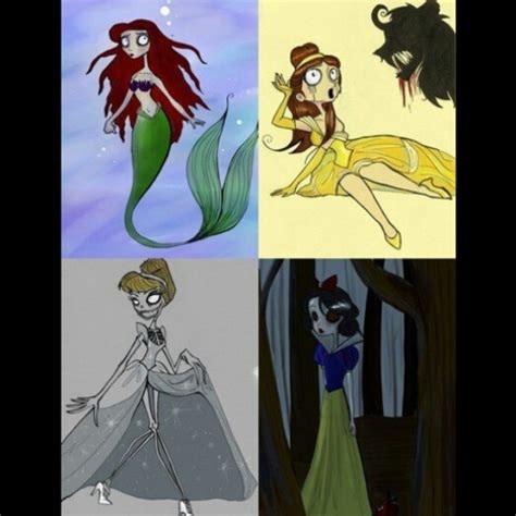 The Scribe Of Chuck Disney Princesses If Tim Burton Created Them