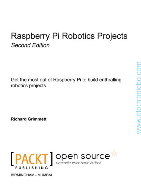 raspberry pi proyectos de robótica raspberry pi de richard grimmett pdf