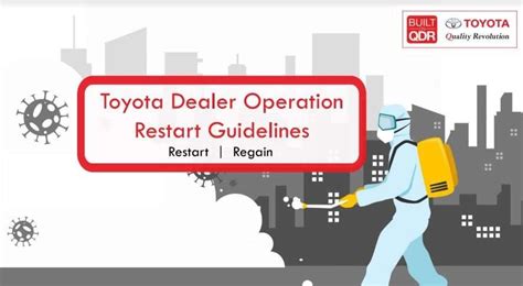 Toyota Issues Unique Dealer Operations Restart Guideline