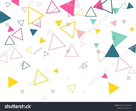 Set Template Colorful Gradient Triangle Pattern Stock Vector Royalty