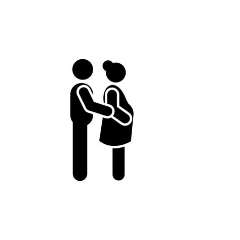 Mutter Vater Paar Mutterschaft Vektor Symbol 22563803 Vektor Kunst