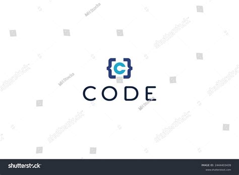 Letter C Computer Programming Code Technological Stock Vector Royalty Free 2444403439