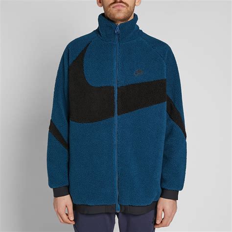 Nike Reversible Swoosh Full Zip Jacket Blue Force And Black End Nz