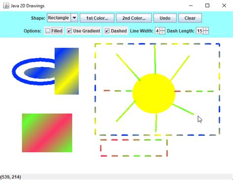 Solved Java 2d Drawing Application The Application Will