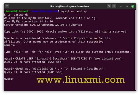 如何在MySQL中创建新用户并授予权限 Linux迷