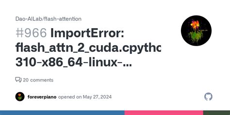 Importerror Flashattn2cudacpython 310 X8664 Linux Gnuso