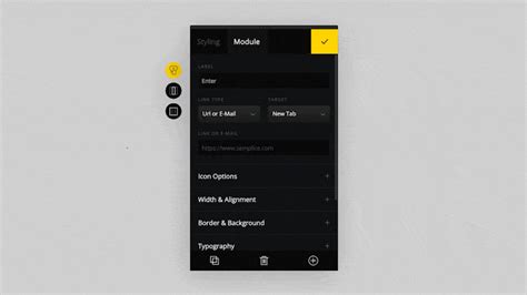 the button module semplice