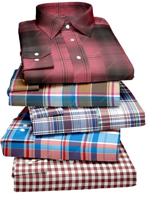 Premium Photo A Stack Of Red Plaid Shirts With The Word Plaid On Them