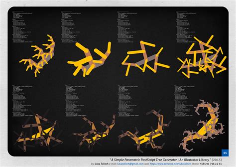 A Simple Parametric Postscript Tree Generator On Behance