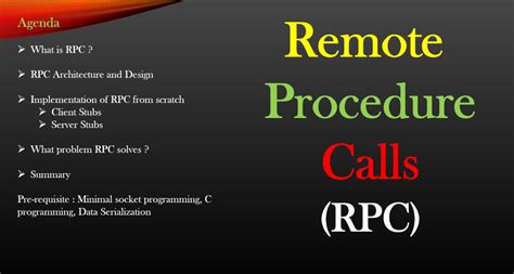 what are remote procedure calls rpcs