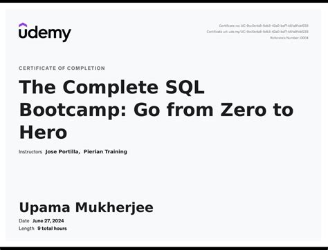 Upama Mukherjee On Linkedin Udemy Sql Dataanalysis Datascience Sqlbootcamp Techskills