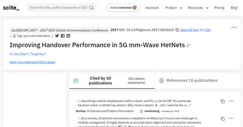 Improving Handover Performance In 5g Mm Wave Hetnets [scite Report]