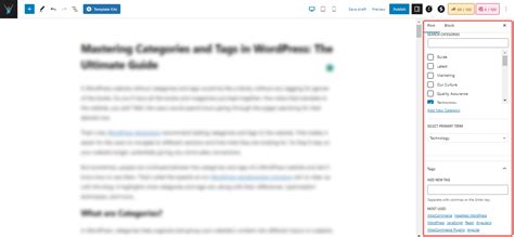 Categories And Tags In WordPress A Comprehensive Guide