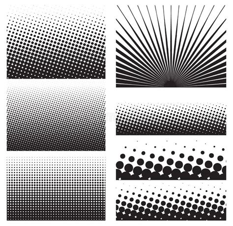 Halftone Pattern Vector Dot Gradient Background Stock Vector