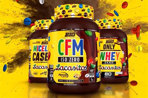 Big and Lacasitos three authentic candy flavors of protein powder