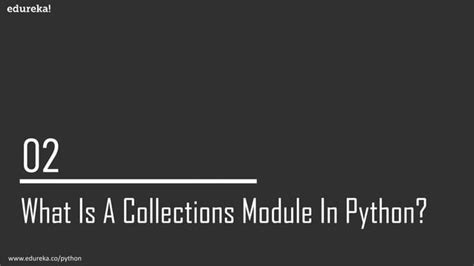 Python Collections Tutorial Edureka Pdf