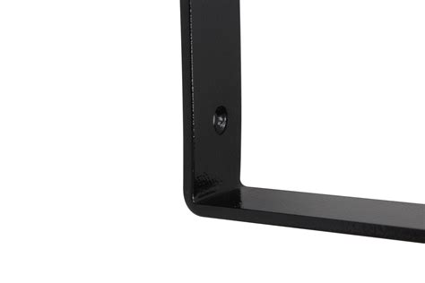 Right Angle Hook Shelf Bracket Lipped Edge Secures Shelf Modern Design