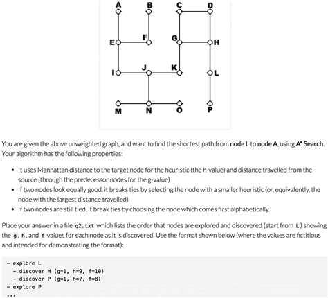 SOLVED Texts A Algorithm Tracing A B C D M N You Are Given The Above Unweighted Graph And