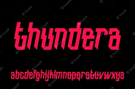 Premium Vector Lowercase Unique Condensed Display Font Vector