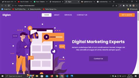 Convert Html And Css Template Into Django By Bilalahmed92 Fiverr