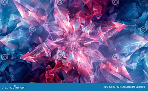 Symmetrical Interlocking Crystalline Shapes Create A Captivating