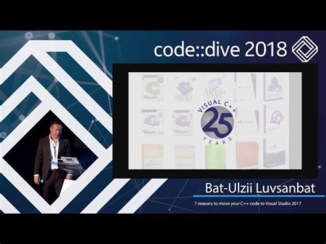 Code Dive Talk Reasons To Move Your C Code To Visual Studio 2017