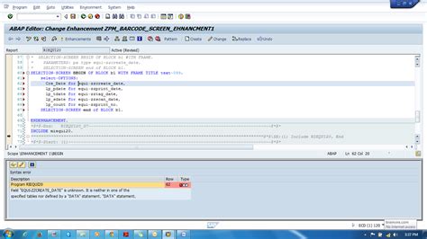 Solved Field Is Unknown It Is Neither In One Of Specifie Sap Community