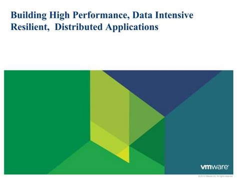 Vmware Vfabric Gemfire For High Performance Resilient Distributed Apps