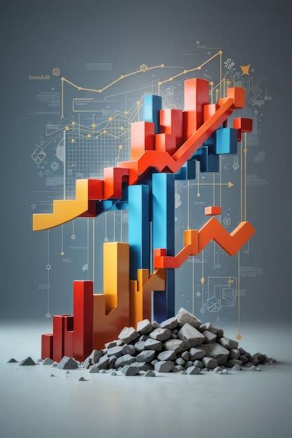 Premium Ai Image Financial Report Pie Chart Bar Chart