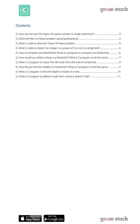 Classical Programming Interview Questions Pdf