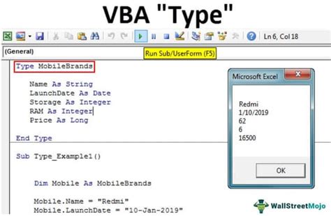 Vba Type Statement Example How To Declare Variables With Vba Type
