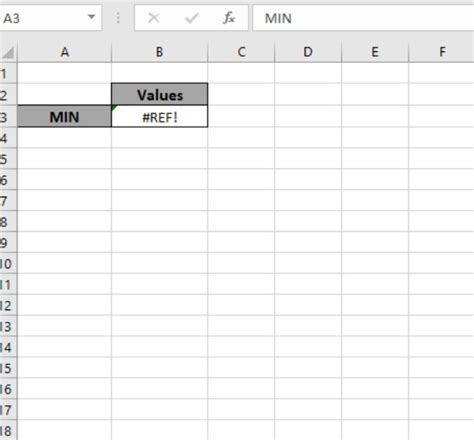Understanding And Resolving Ref Errors In Excel