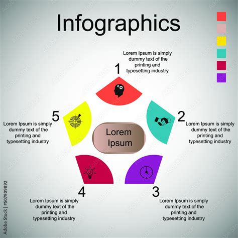 Business Data Visualization Infographics Scheme Of The Process Of