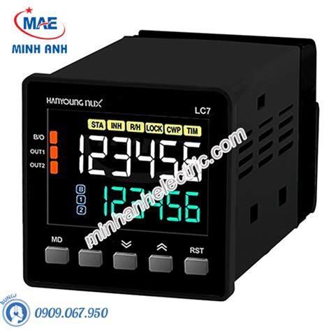 Bộ đếm Bộ định Thời Hanyoung 6 Số Hanyoung Model Lc7 P61na