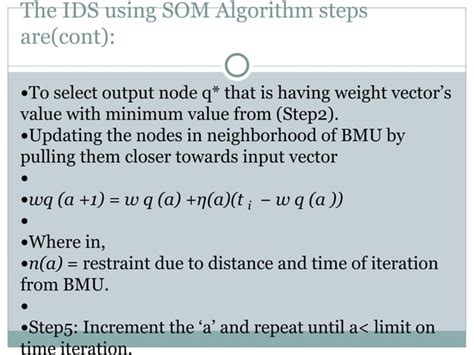 intrusion detection model using self organizing maps pptx