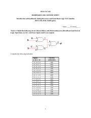 Hardware Lab Answers Doc EEE CSC HARDWARE LAB ANSWER SHEET Introduction To Breadboard